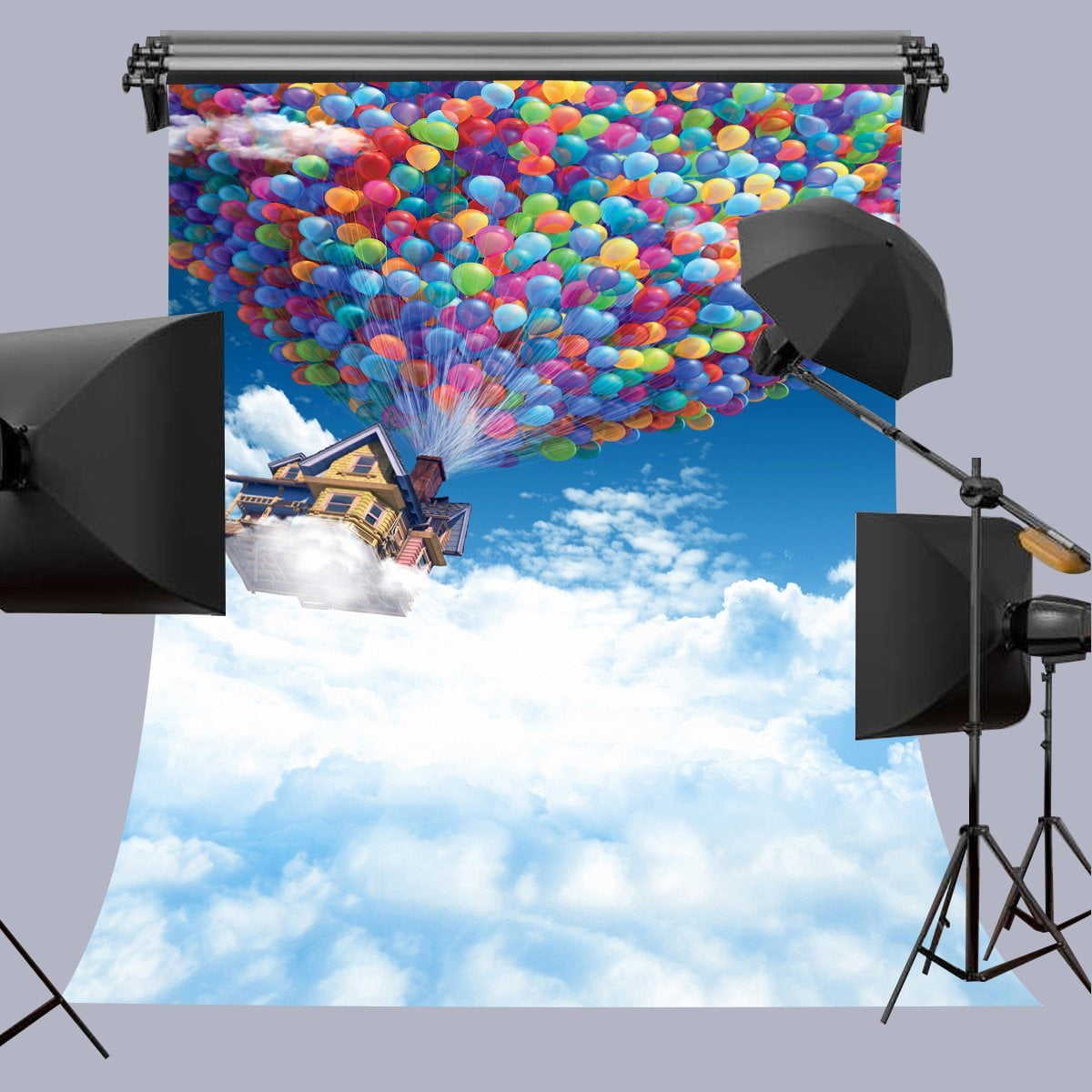 GreenDecor 5x7ft Balloons Digital Printed Photography Backdrop Prop ...