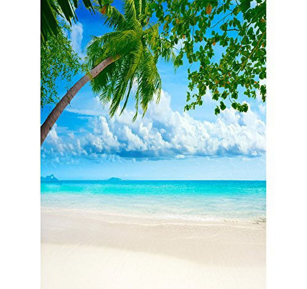 GreenDecor 5x7ft Beach Seaside Sun Seawater Photography Studio Backdrop ...
