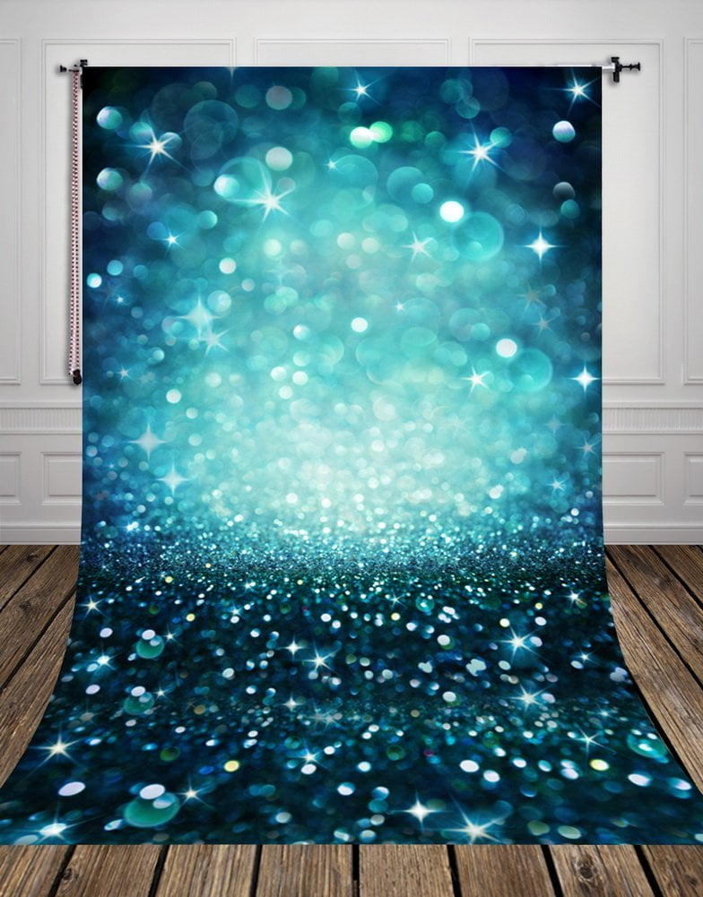 GreenDecor 5x7ft Blue Blurred Bokeh Starlights Portraits Photography ...