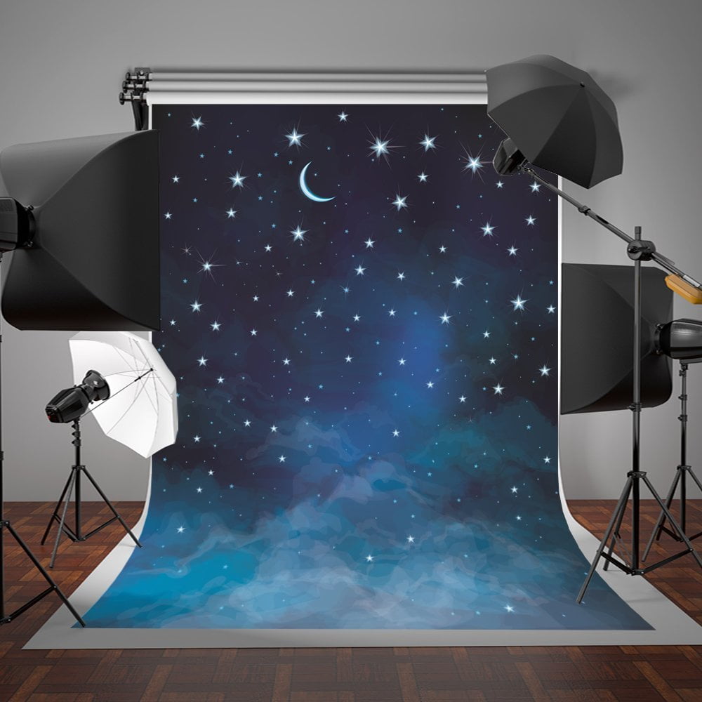 GreenDecor 5x7ft Blue Evening Sky Photography Backdrop Fantasy Universe ...