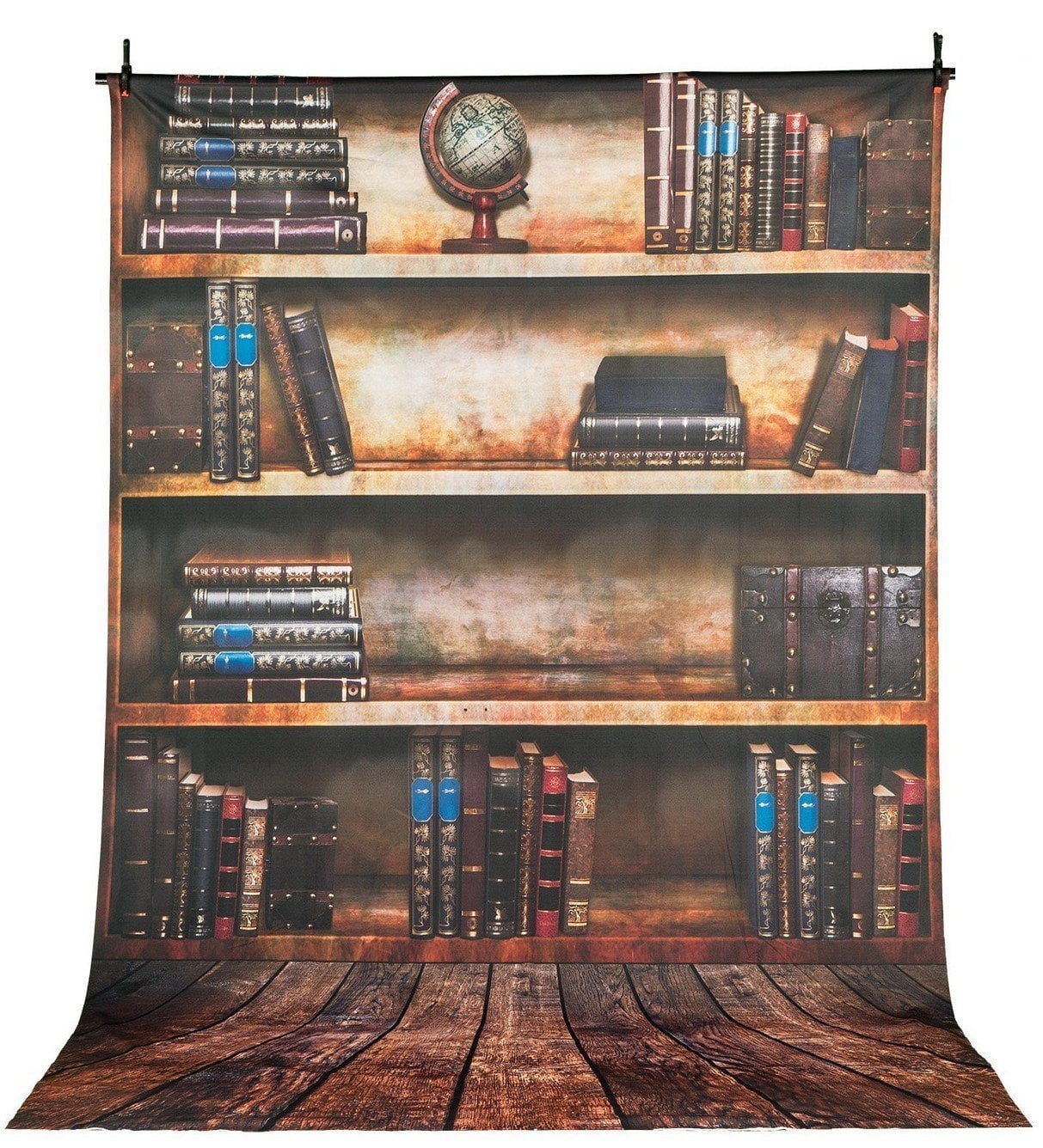 GreenDecor 5x7ft Bookcase Bookshelf backdrops newborn baby Backgrounds ...