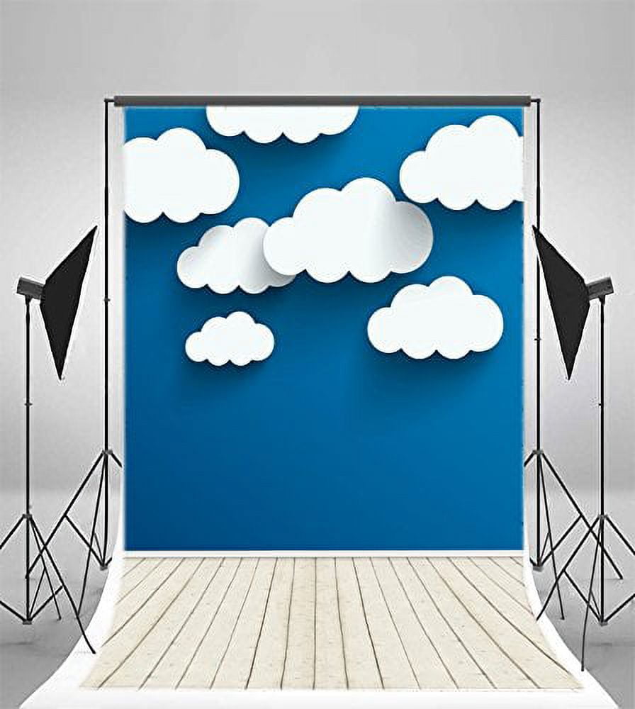 GreenDecor 5x7ft Cartoon Backdrop Photography Backdrops Abstract White ...