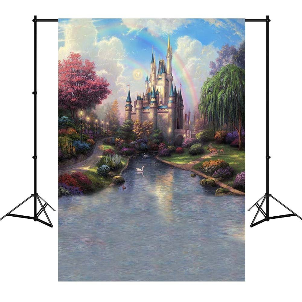 GreenDecor 5x7ft Castles Photography Backdrops Fairytale Castle under ...