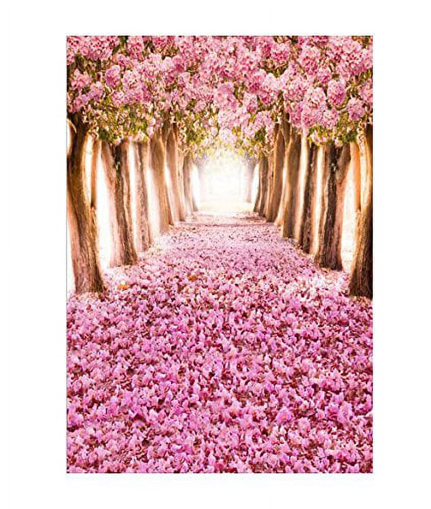 GreenDecor 5x7ft Cherry Blossoms Romantic Street Backdrop Photography ...