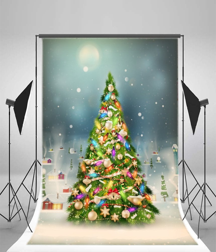 GreenDecor 5x7ft Christmas Backgrounds For Photography Merry Christmas ...