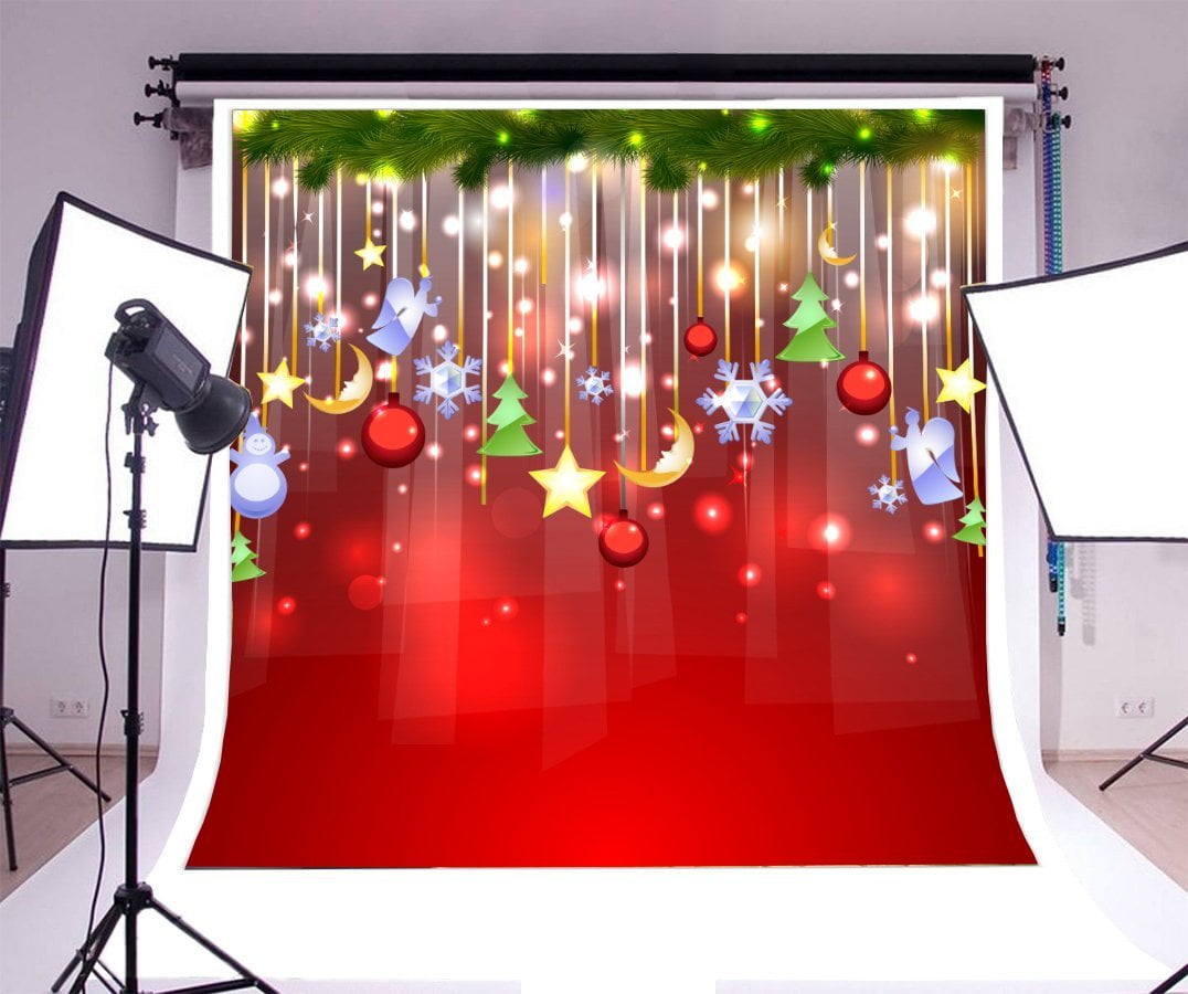 GreenDecor 5x7ft Christmas Picture Backdrop Studio Props Merry ...