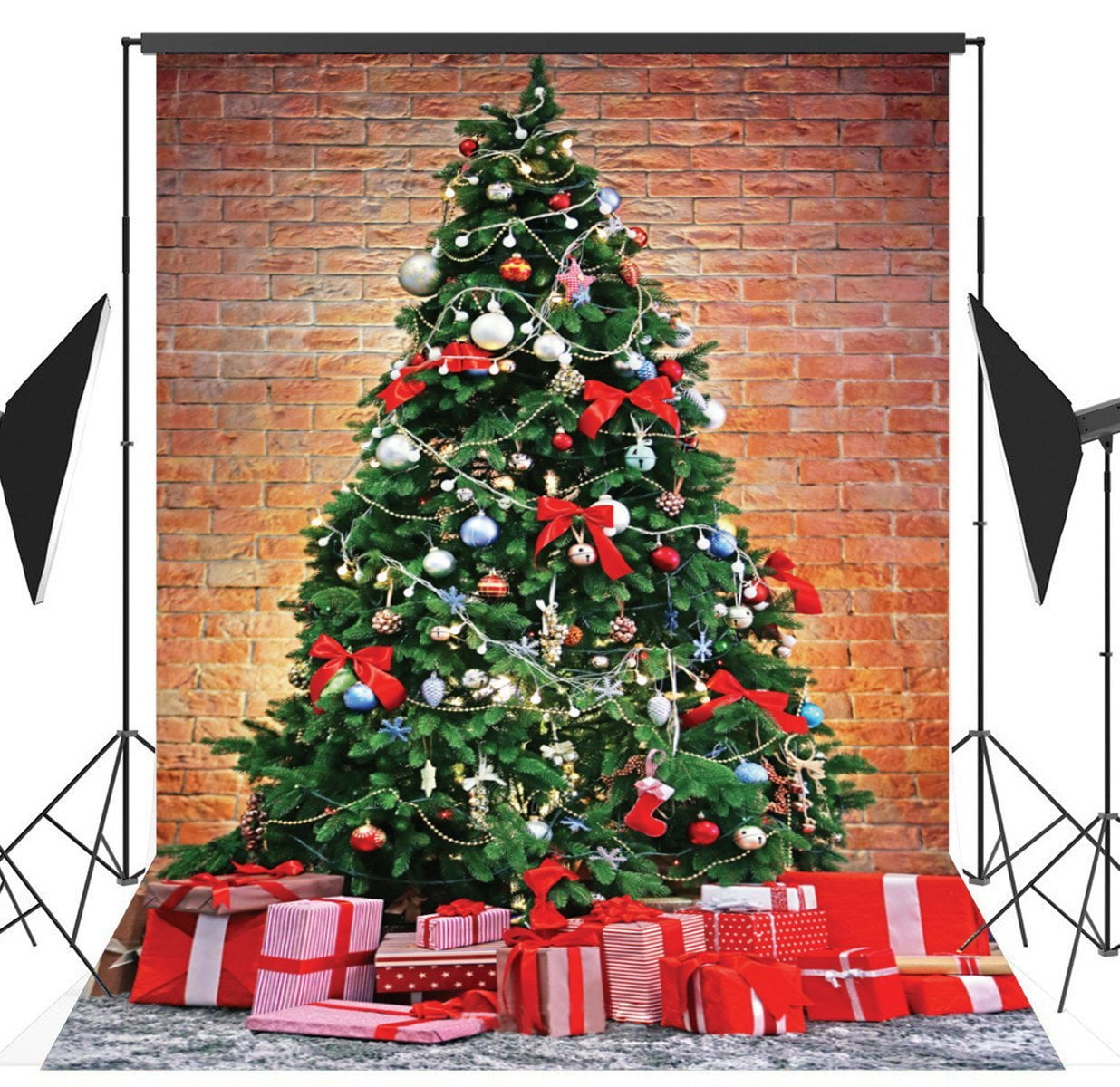GreenDecor 5x7ft Christmas Tree Photography Backdrop Photo Backdrops ...