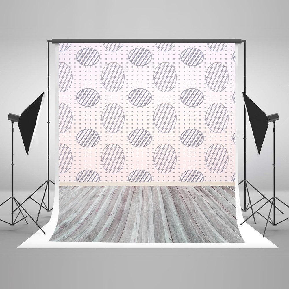 GreenDecor 5x7ft Circle Egg White Wall Wood Vertical Floor Newborn Baby ...