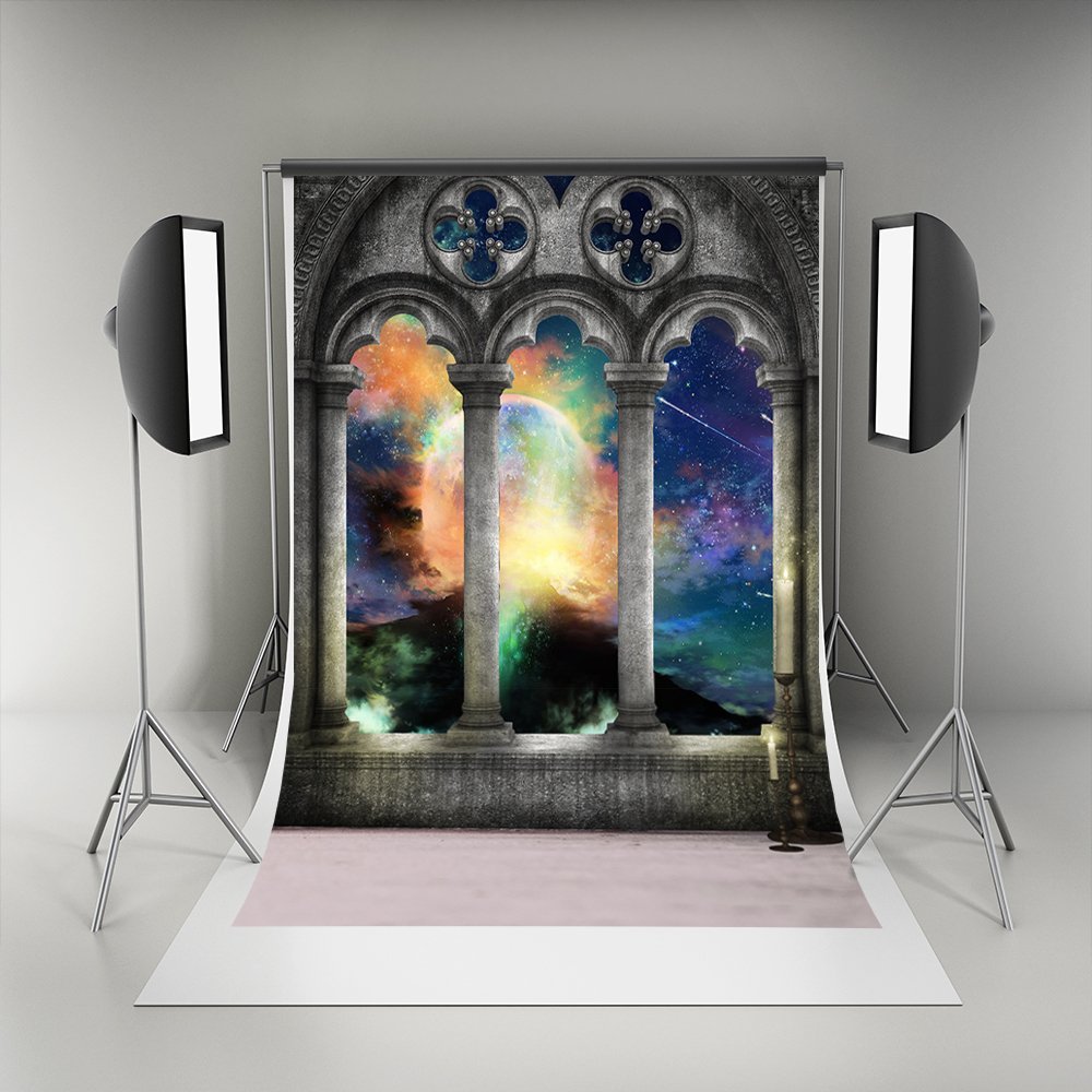 GreenDecor 5x7ft Colorful Space Backgrounds 3D Print Photography ...