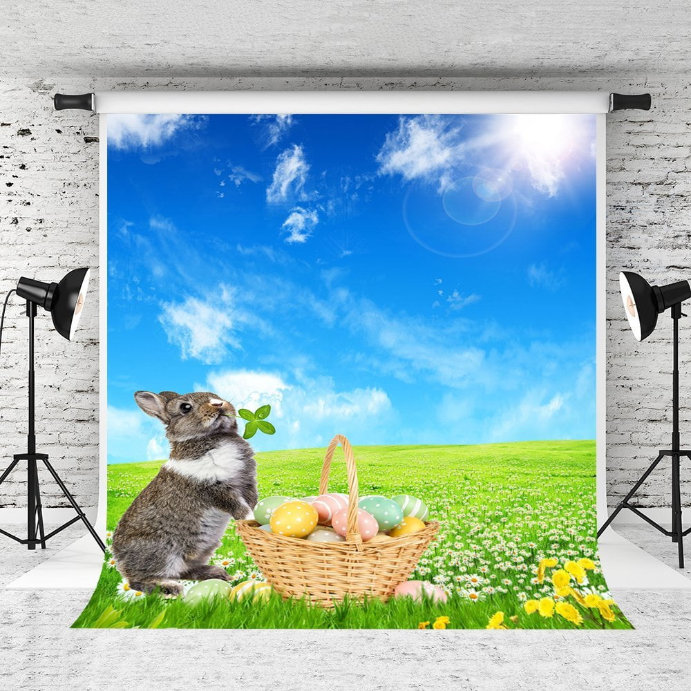 GreenDecor 5x7ft Easter Theme Photography Backdrop Spring Natural Scene ...