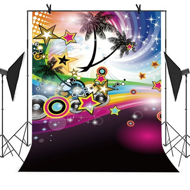 GreenDecor 5x7ft Fantasy Karaoke Photography Backdrop Coco Acoustic ...