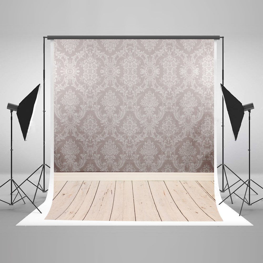 GreenDecor 5x7ft Figure Brown Wall Wooden Floor Photography Backdrop ...