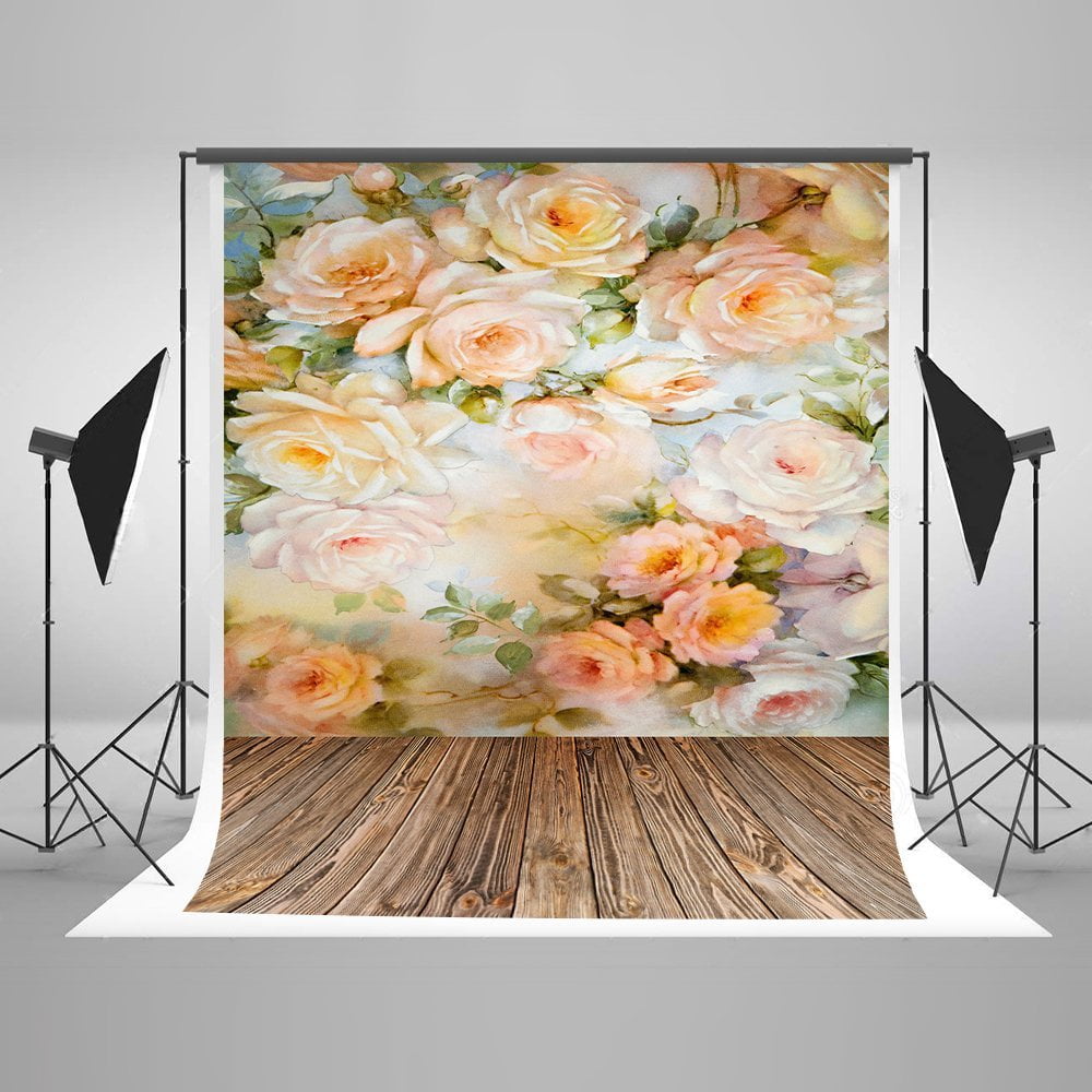 GreenDecor 5x7ft Flowers Backdrops for Photographers Yellow Flowers ...