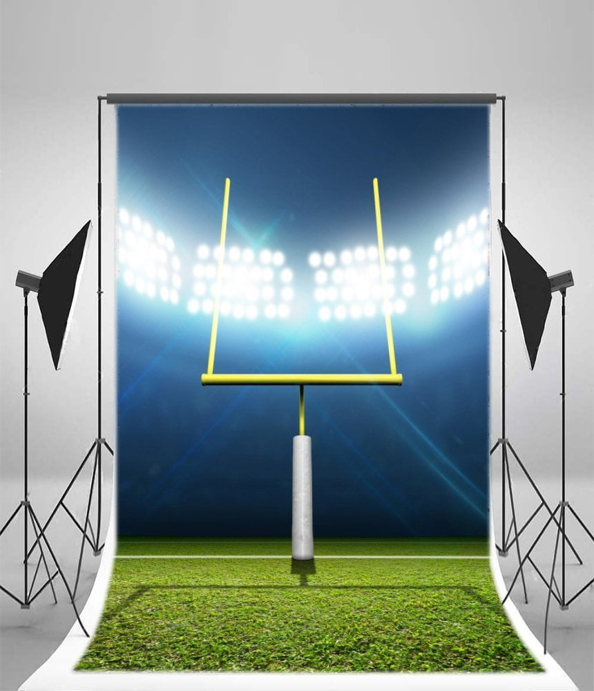 GreenDecor 5x7ft Football Stadium Night Backdrop Photography Background ...