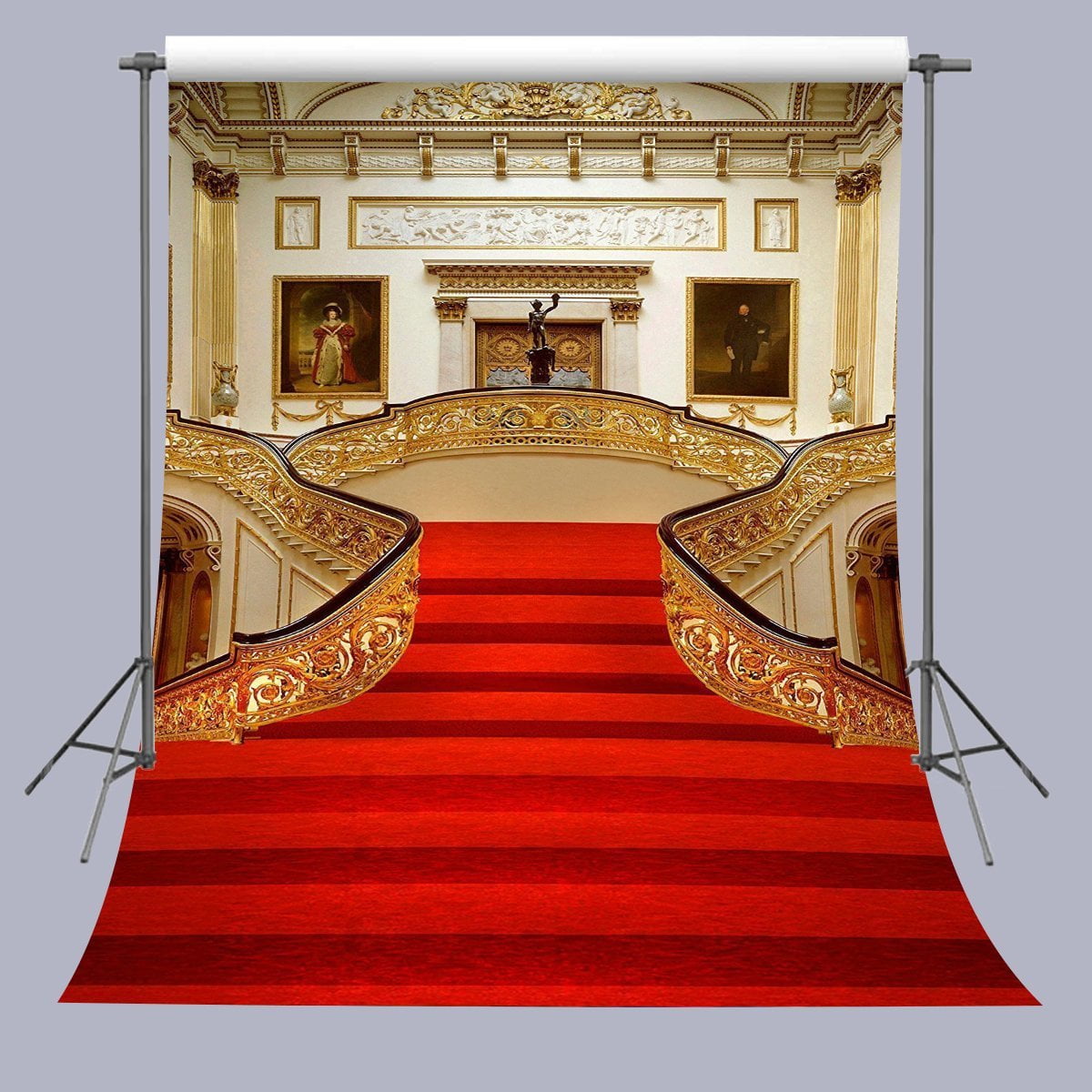 GreenDecor 5x7ft Golden Hall Red Carpet Backdrop Wedding Party Events ...
