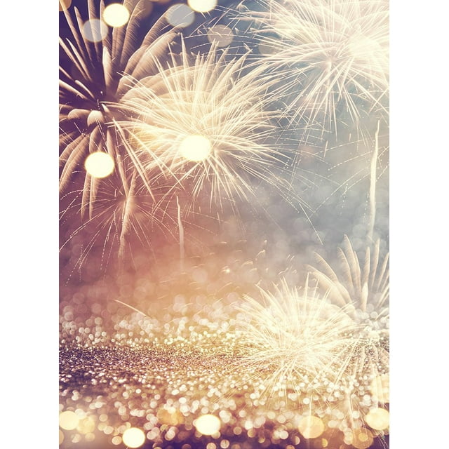 GreenDecor 5x7ft Gorgeous Fireworks Photography Backdrops Night ...