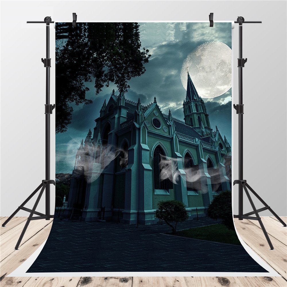 GreenDecor 5x7ft Halloween Night Backdrops Photography Fantasy Sky ...