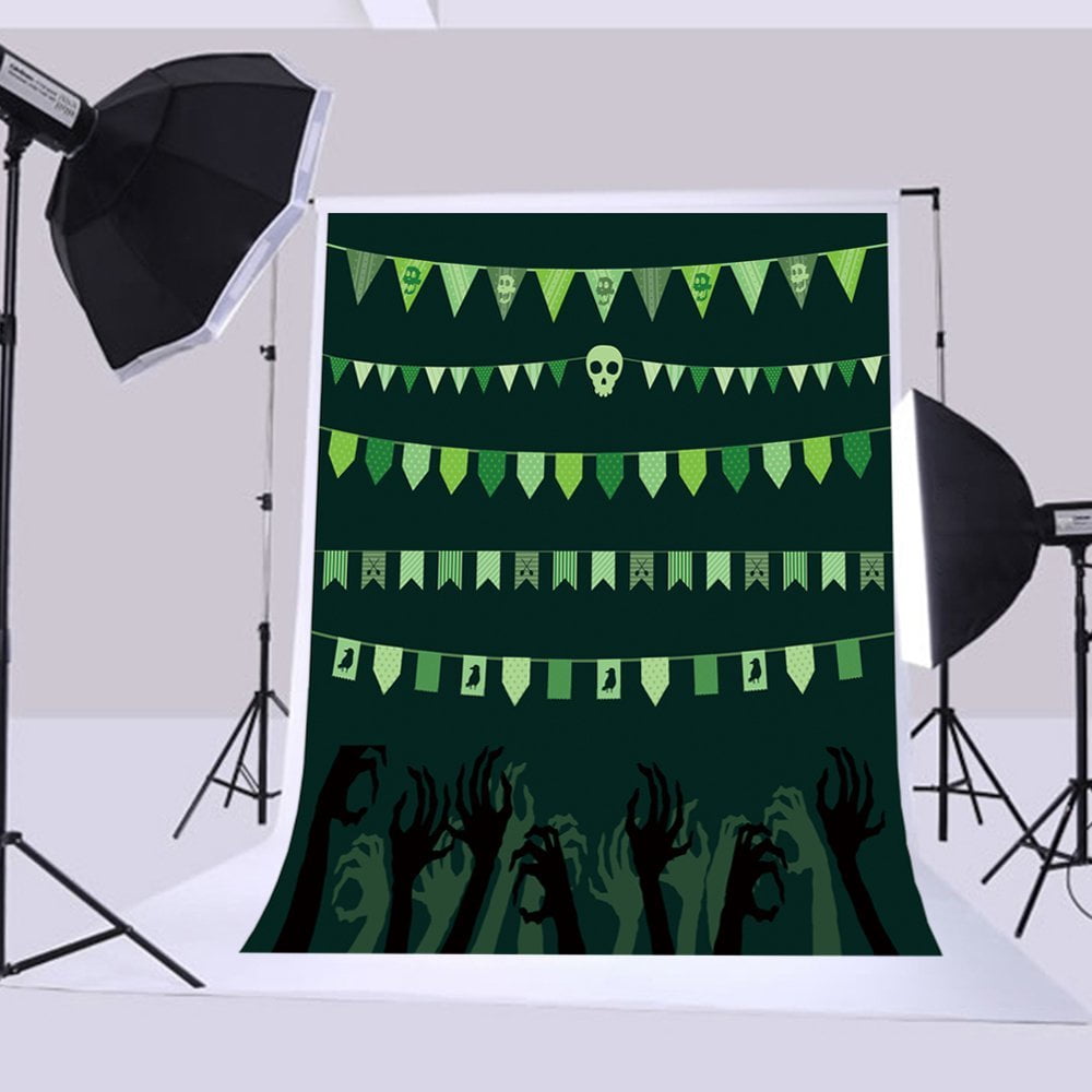 GreenDecor 5x7ft Halloween backdrop Ghost Banner Photography backdrops ...