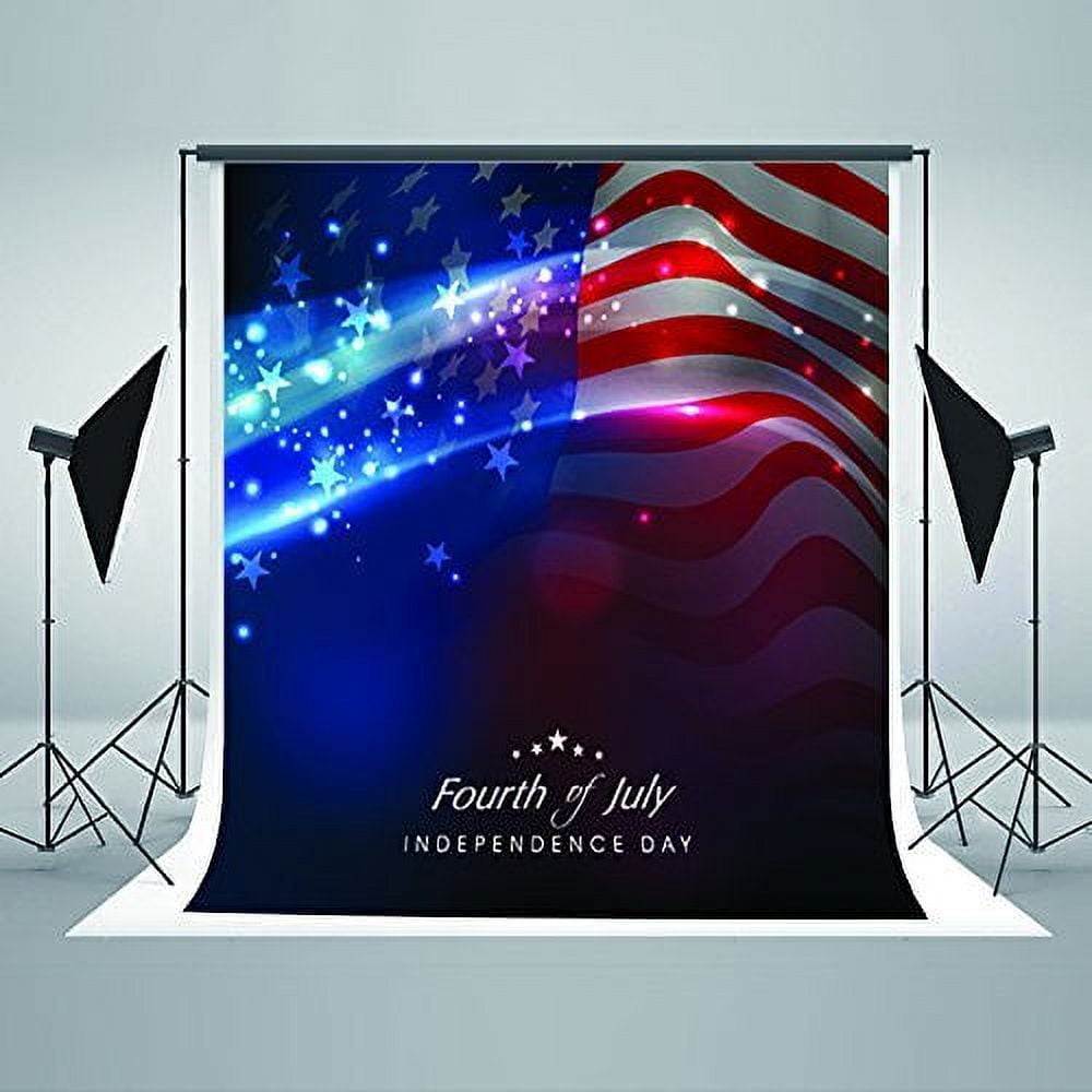 GreenDecor 5x7ft Independence Day Photo Backdrop Background American ...