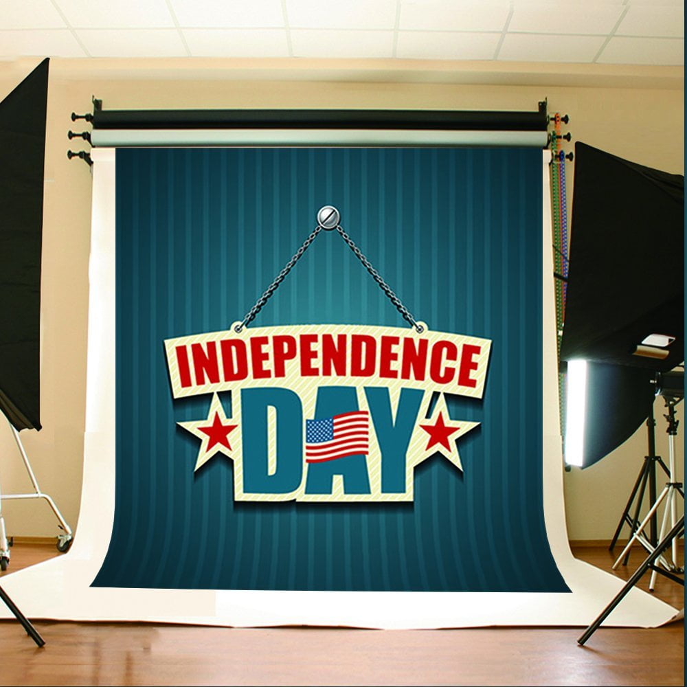 GreenDecor 5x7ft Independence Day Photo Video Backdrop Background ...