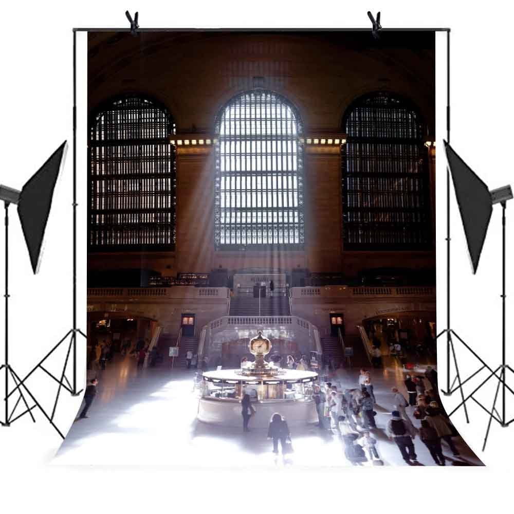 GreenDecor 5x7ft Interior Architecture Backdrop Sunshine Window Lobby ...