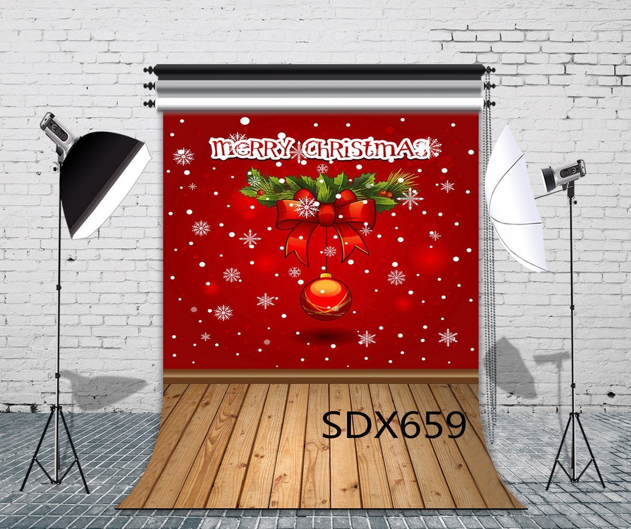 GreenDecor 5x7ft Merry Christmas Christmas Photo Backdrops Studio ...