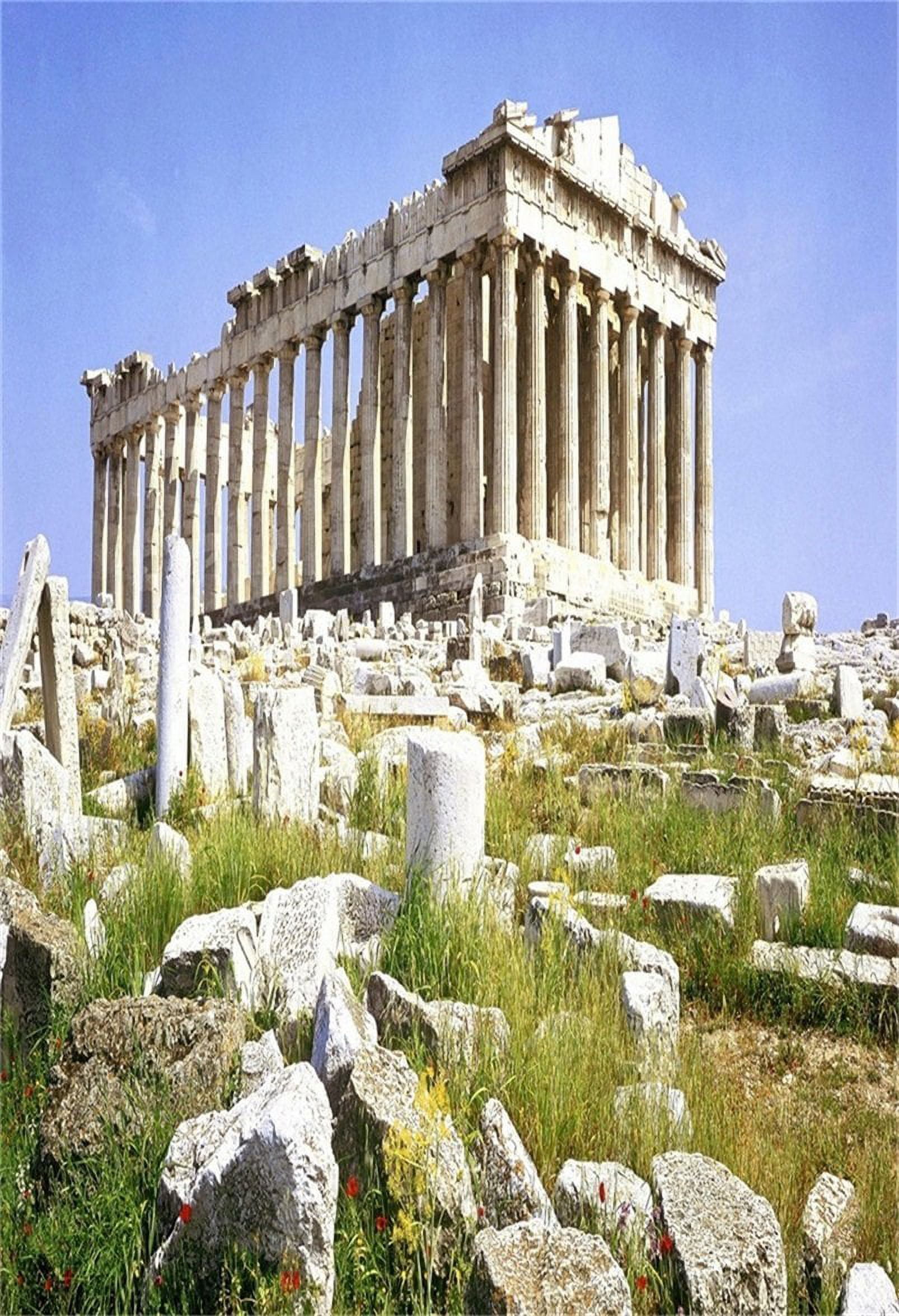 GreenDecor 5x7ft Parthenon Temple Backdrop Acropolis of Athens ...