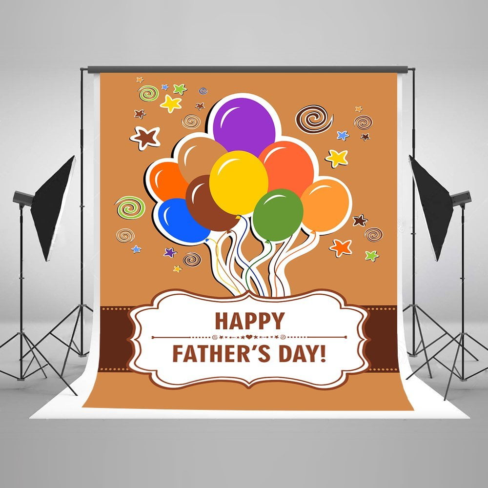 GreenDecor 5x7ft Photo Backgrounds Backdrops Cartoon Father's Day ...