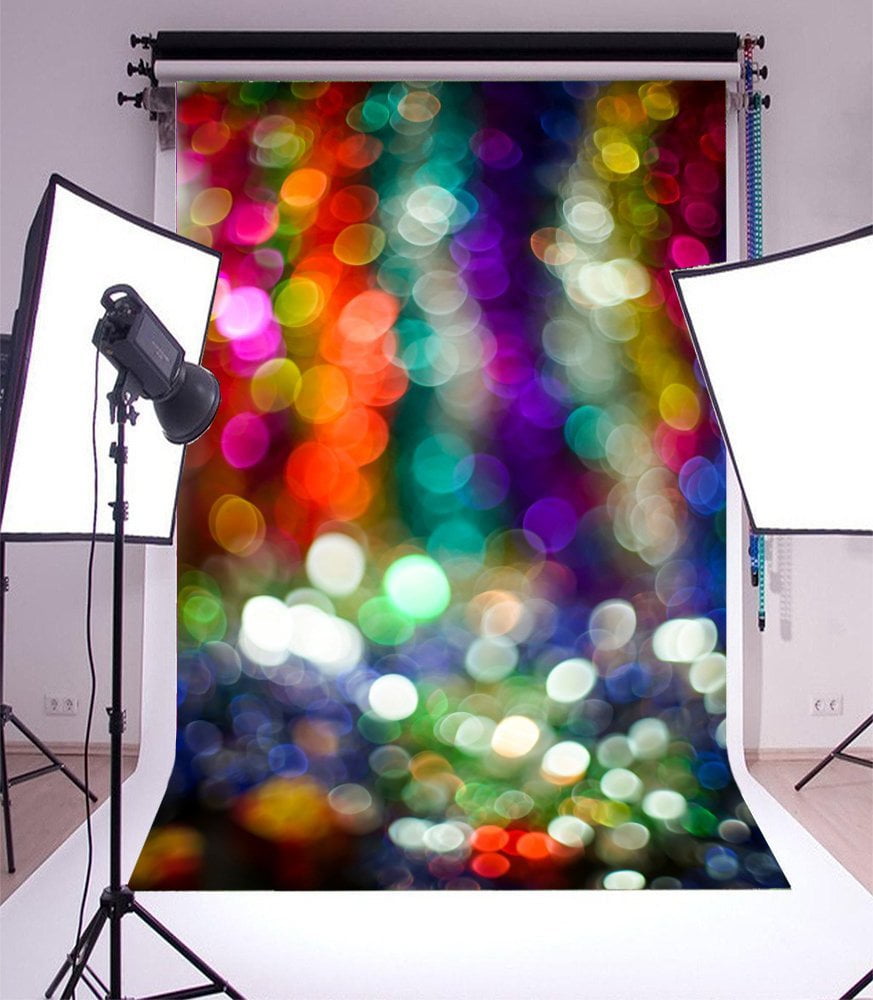 GreenDecor 5x7ft Photography Backdrop Abstract Color Bokeh Texture Blur ...