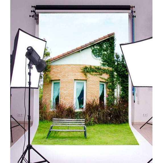 GreenDecor 5x7ft Photography Backdrop Beautiful Outdoor Street Scene ...