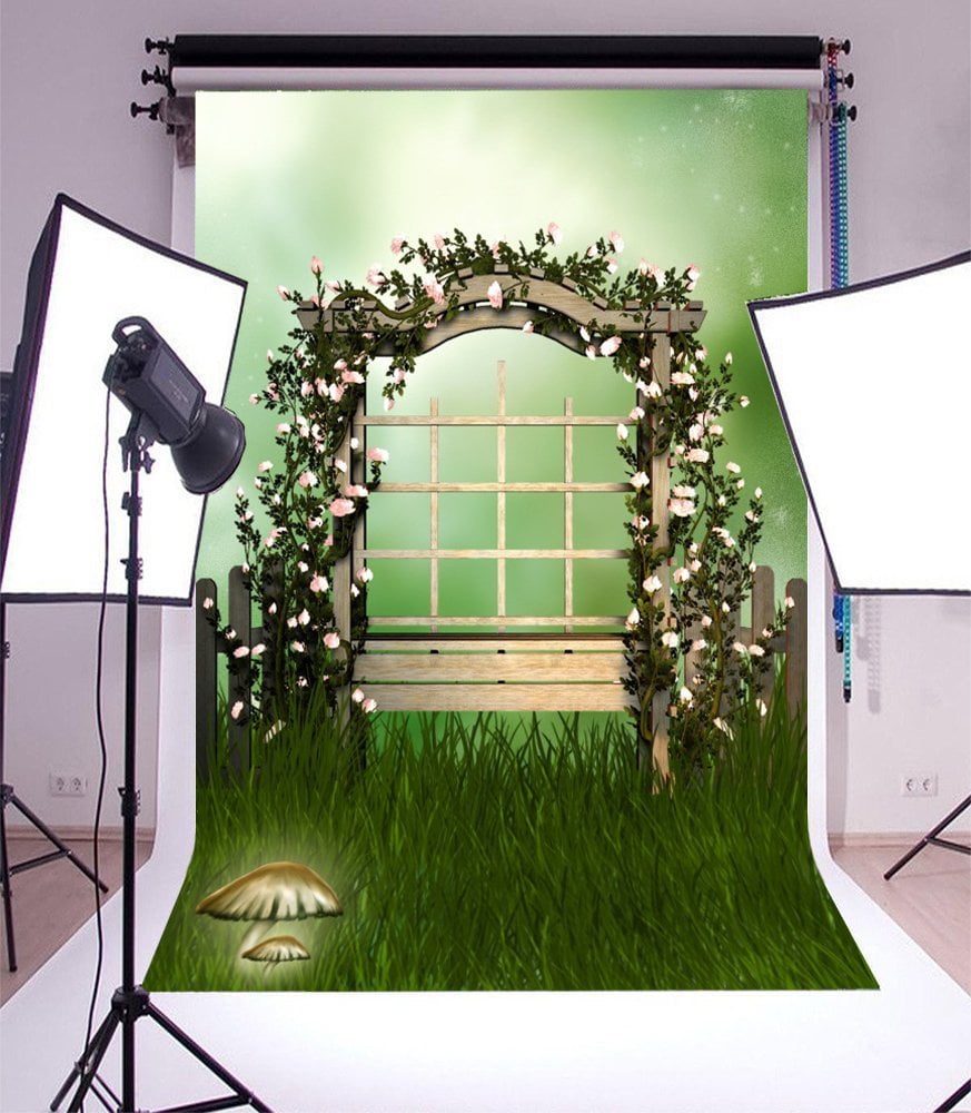 GreenDecor 5x7ft Photography Backdrop Fantasy Fairy Tale Theme Garden ...