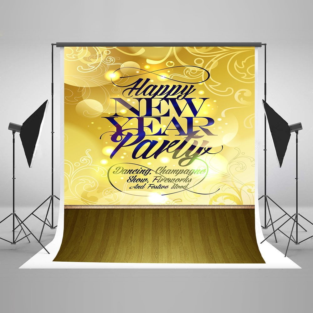 GreenDecor 5x7ft Photography Backdrop Happy New Year Backdrops ...