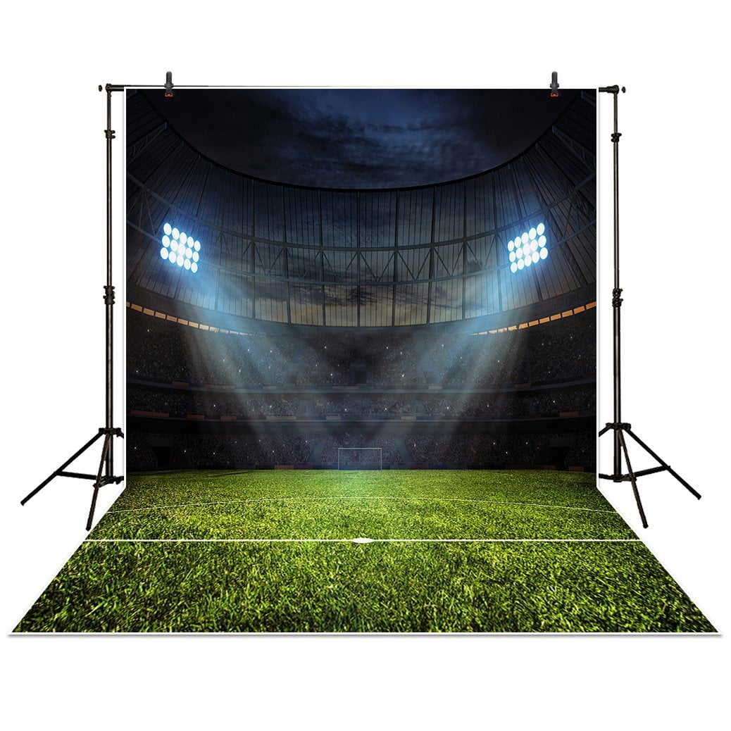 GreenDecor 5x7ft Photography Backdrop Sport Night football field Soccer ...