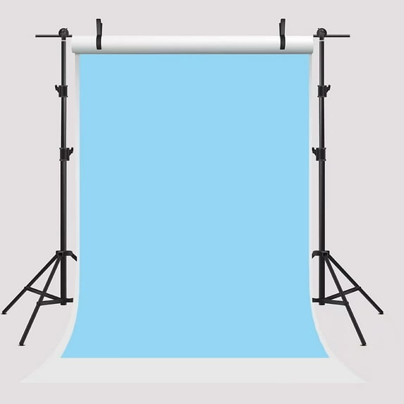GreenDecor 5x7ft Photography Backdrops Blue Solid Backgrounds PHOTO ...