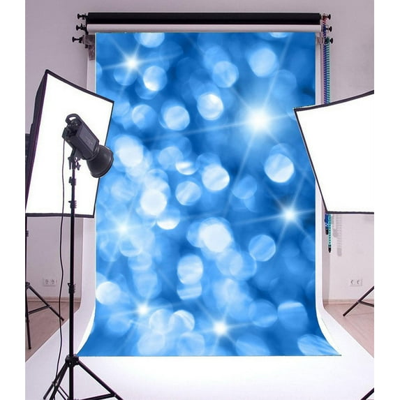 GreenDecor 5x7ft Photography Backdrops Dreamlike Blue Color Hazy Shiny ...