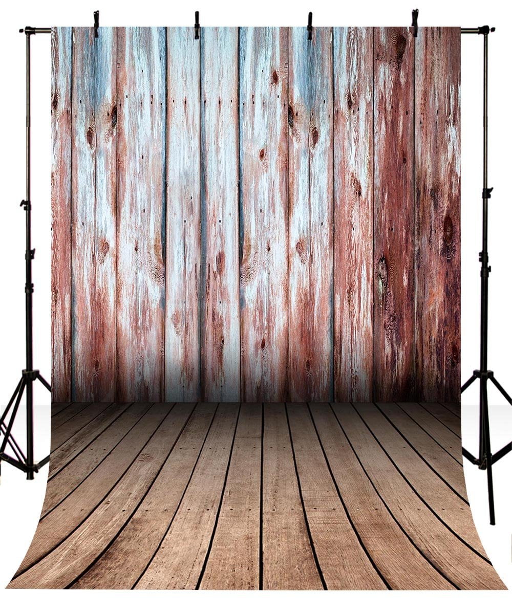 GreenDecor 5x7ft Photography Background Newborn Wood Floor Photography ...