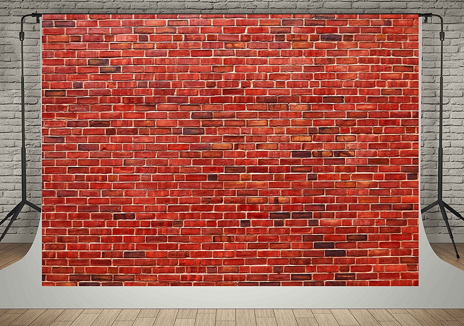 GreenDecor 5x7ft Red Brick Wall Photography Backdrop Vintage Decoration ...