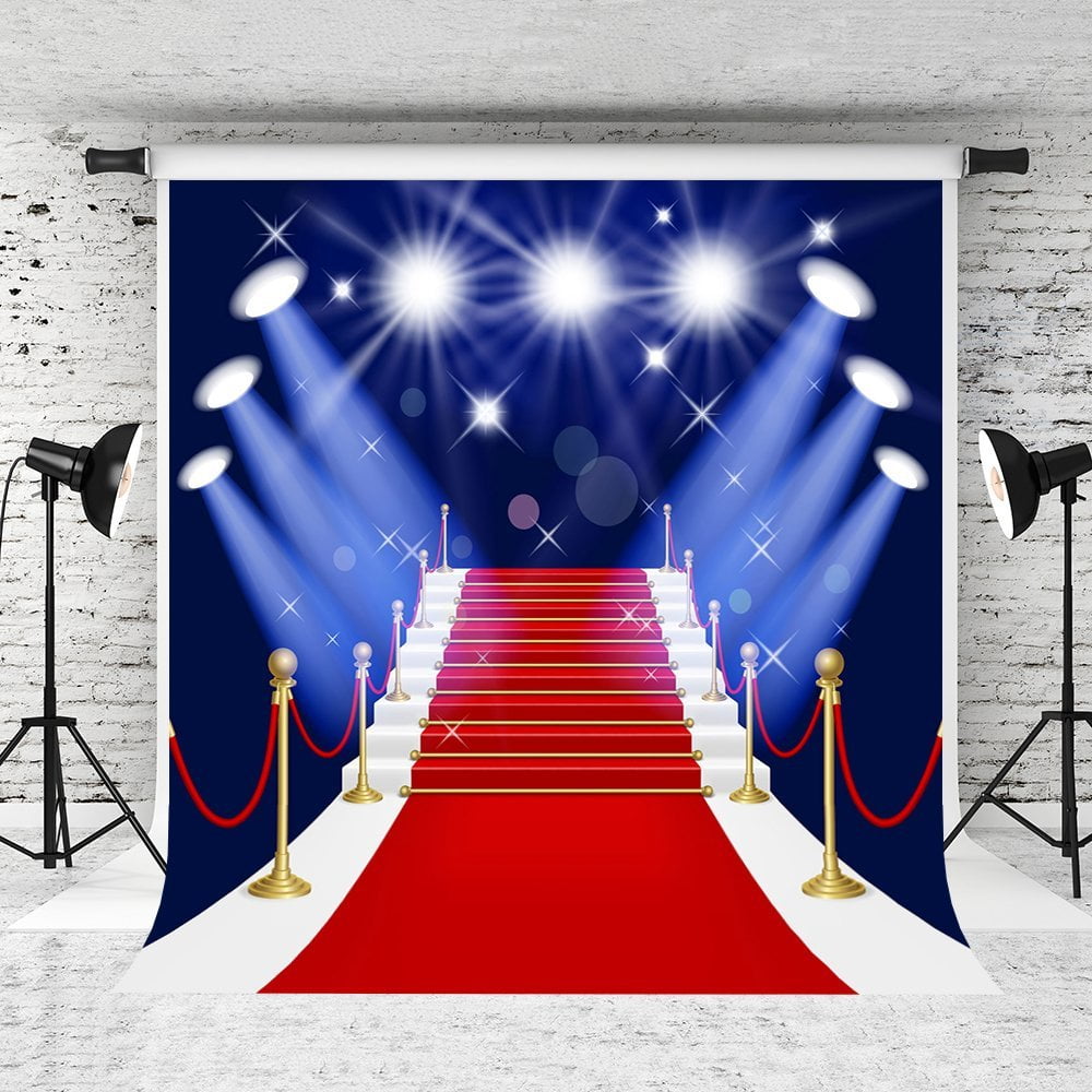 Red Carpet Spotlight Background