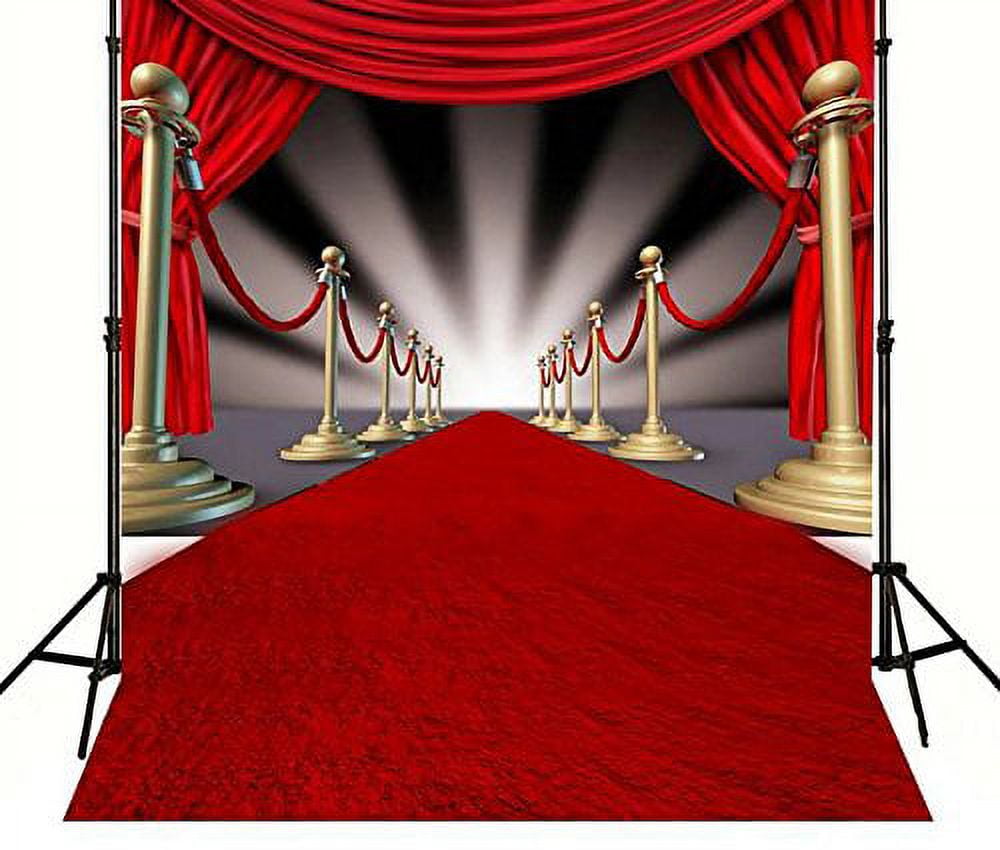 GreenDecor 5x7ft Red Carpet Curtain Vip Hollywood Celebrity backdrop ...