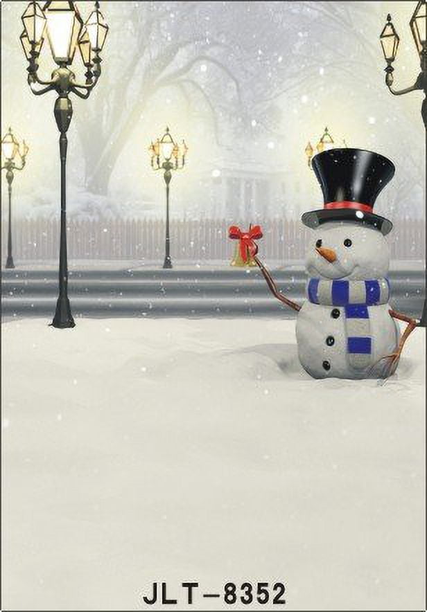 GreenDecor 5x7ft Snowscape Christmas Photo Backdrop Studio Photography ...