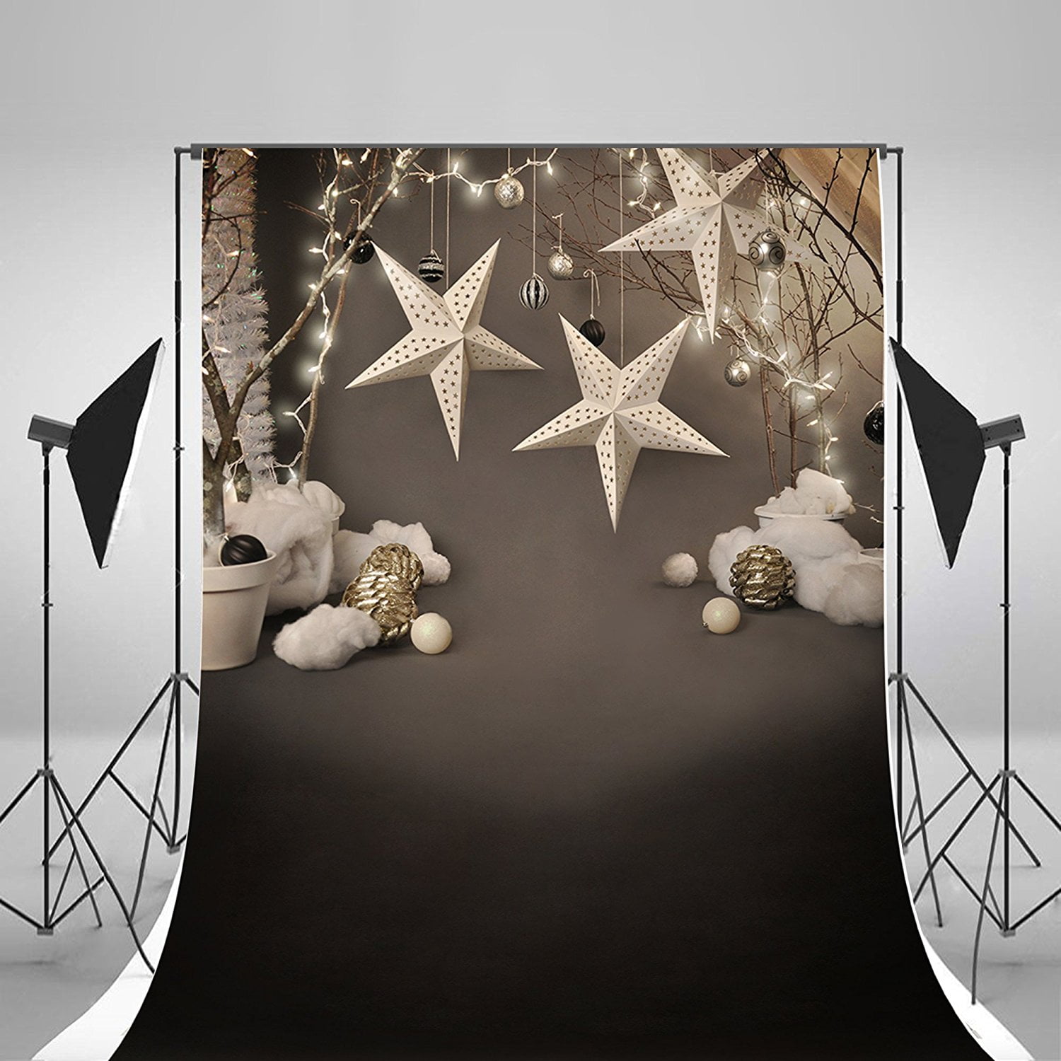 GreenDecor 5x7ft Sparkle Star Backdrop Photography Photography For ...