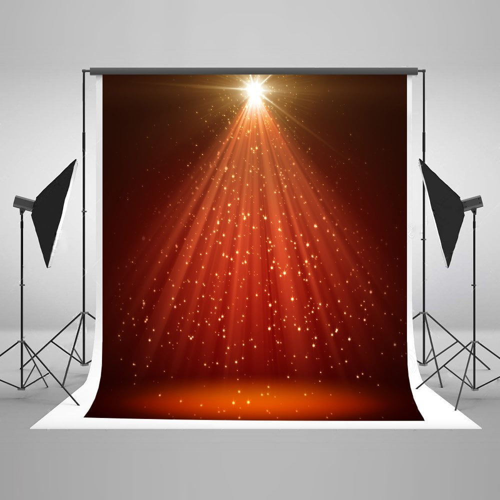 GreenDecor 5x7ft Stage Decoration Photography Backdrop Red Curtain ...