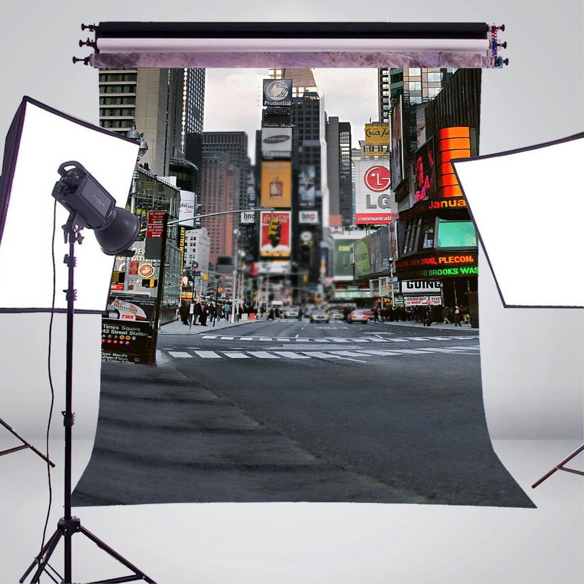 GreenDecor 5x7ft The Bustling City Streets Photo Background Photography ...
