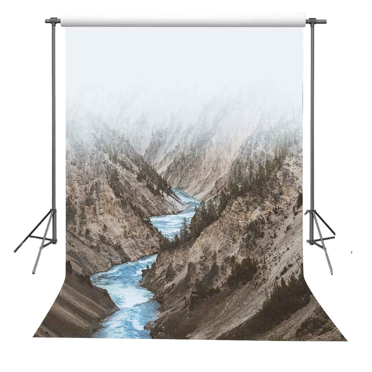 GreenDecor 5x7ft The Mountain Creek Photography Backdrop Photo Studio ...