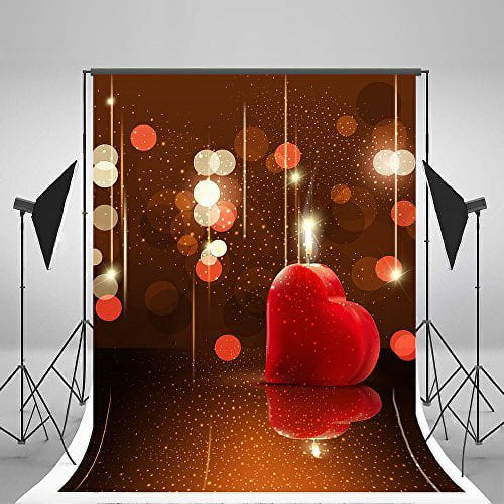 GreenDecor 5x7ft Valentine Photo Backdrops Colorful Light Spot Fond ...
