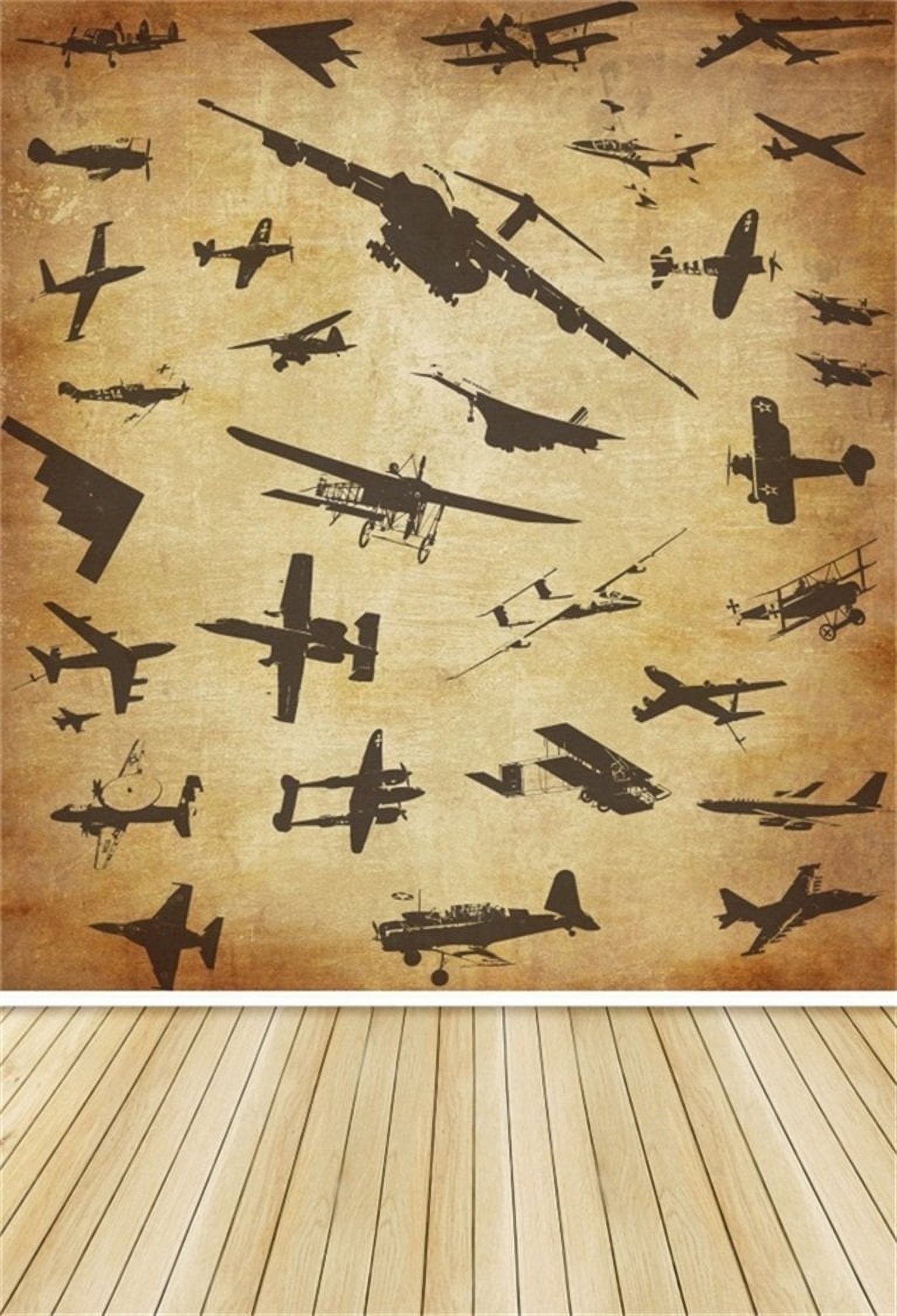GreenDecor 5x7ft Vintage Aircraft Backdrop Battleplane Model Photo ...