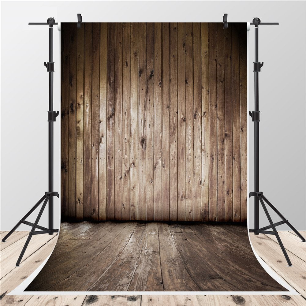 GreenDecor 5x7ft Vintage Wood Photography Backdrops Gray Wooden Floor ...