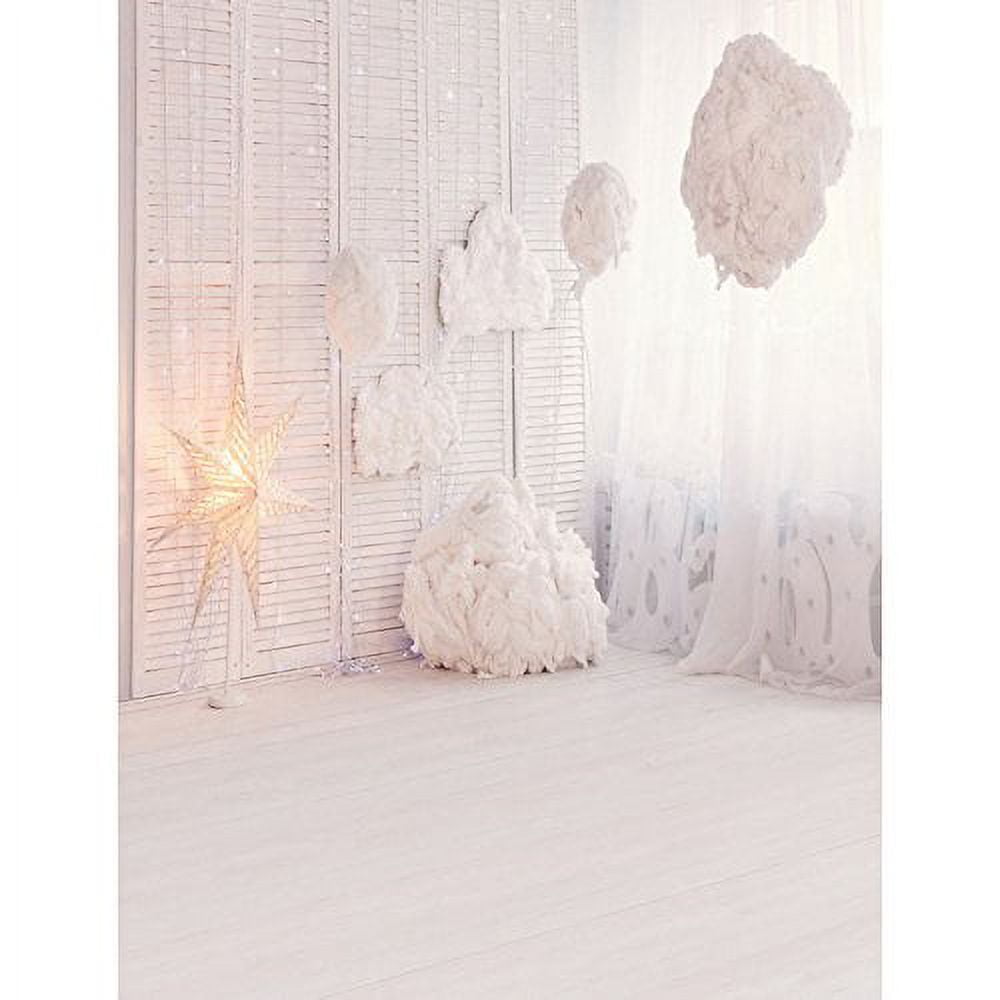 GreenDecor 5x7ft White Star Pure Romance Photography Studio Backdrop ...
