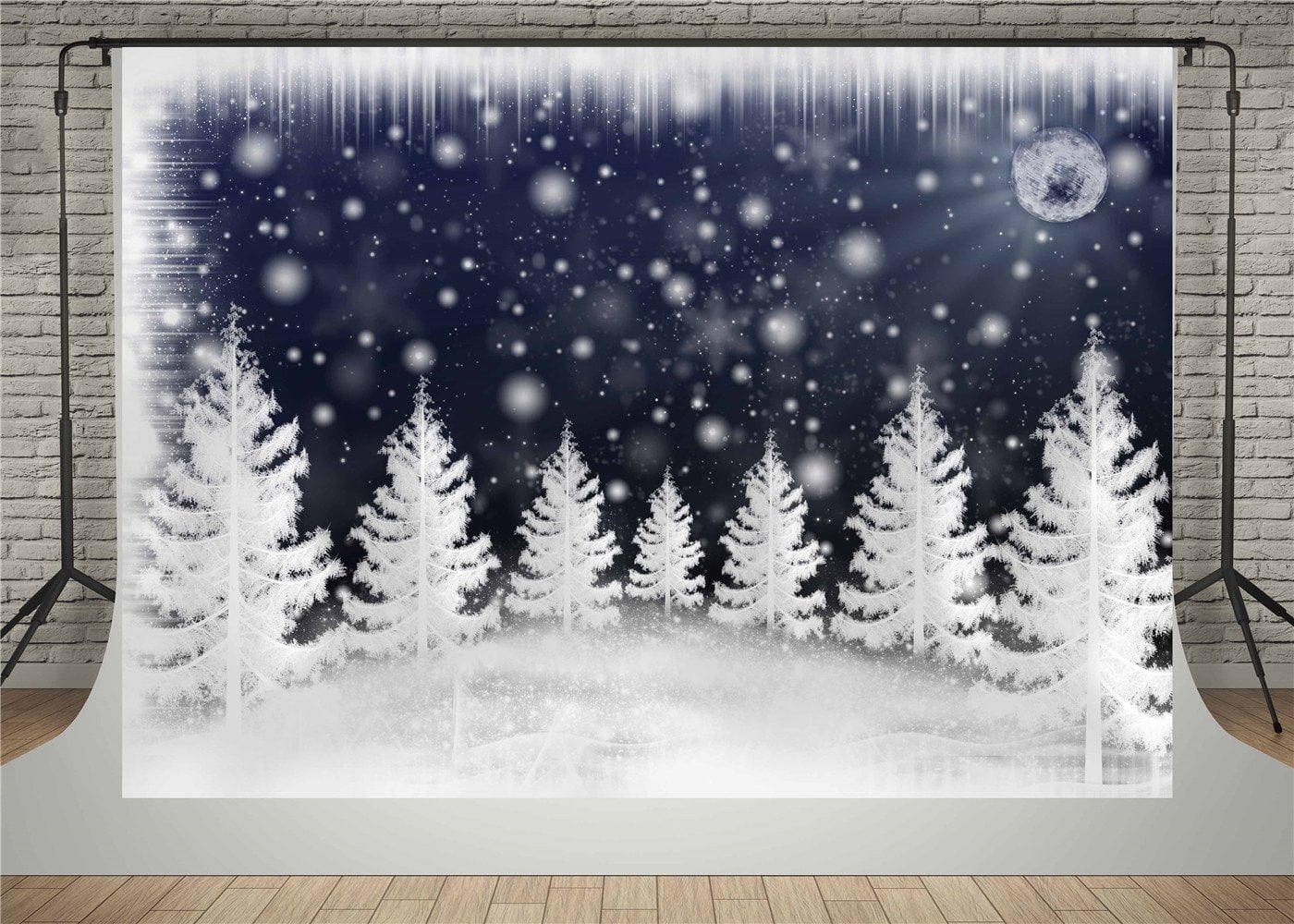 GreenDecor 5x7ft Winter Background for Photography Evening Snowflake ...