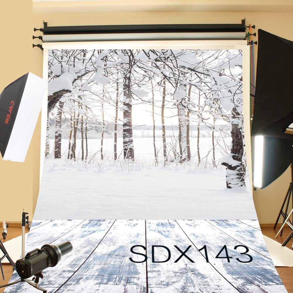 GreenDecor 5x7ft Xmas Theme Winter Scene Christmas Photo Backdrops ...